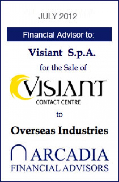 Transaction completed with Visiant - Arcadia Financial Advisors